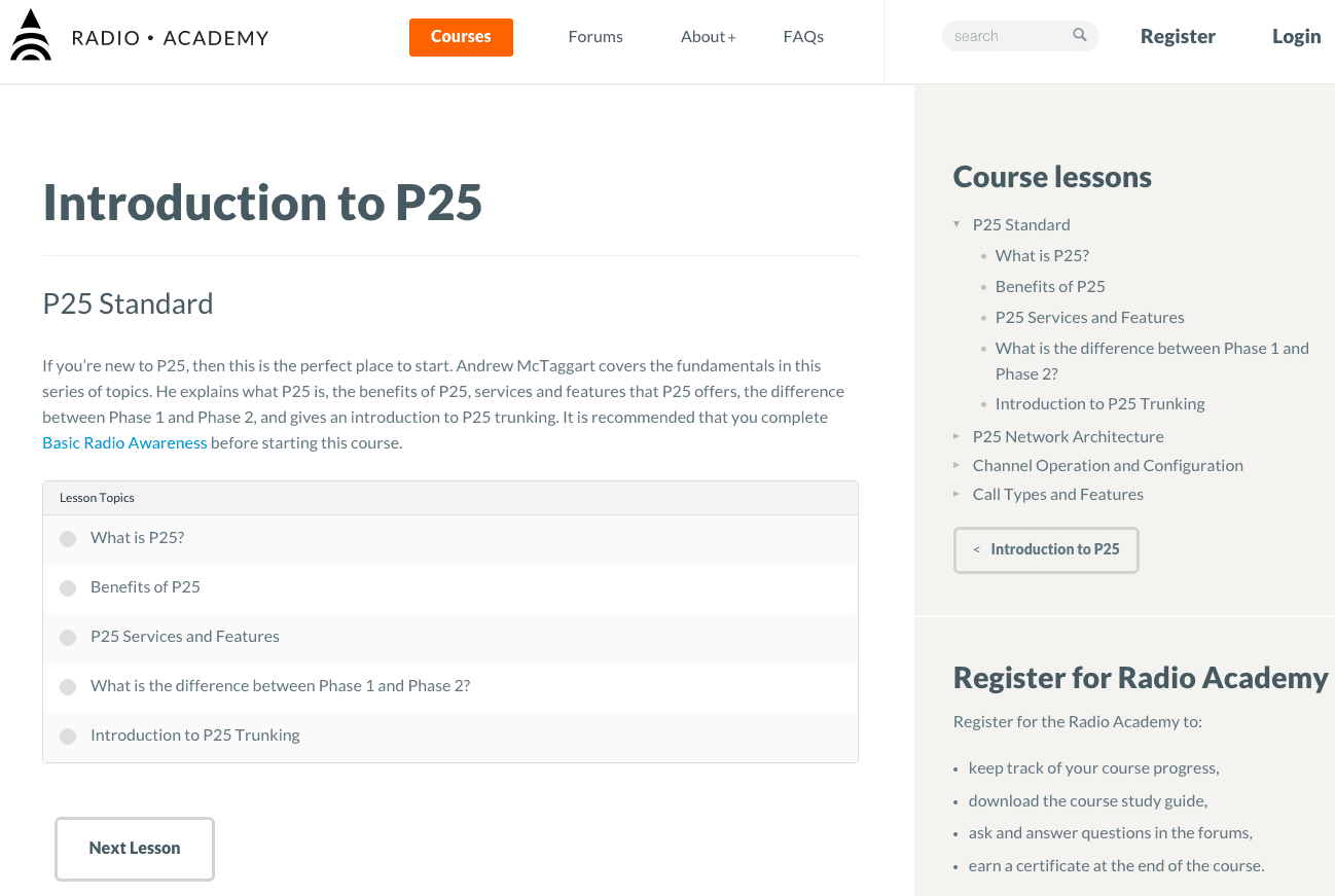 Introduction to P25 course launched on the Tait Radio Academy | Tait ...